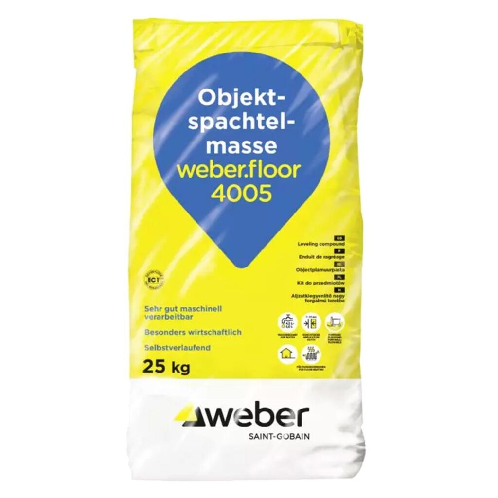 weber.tec 933 – Hohlkehlenspachtel 25 Kg – Estri Tec